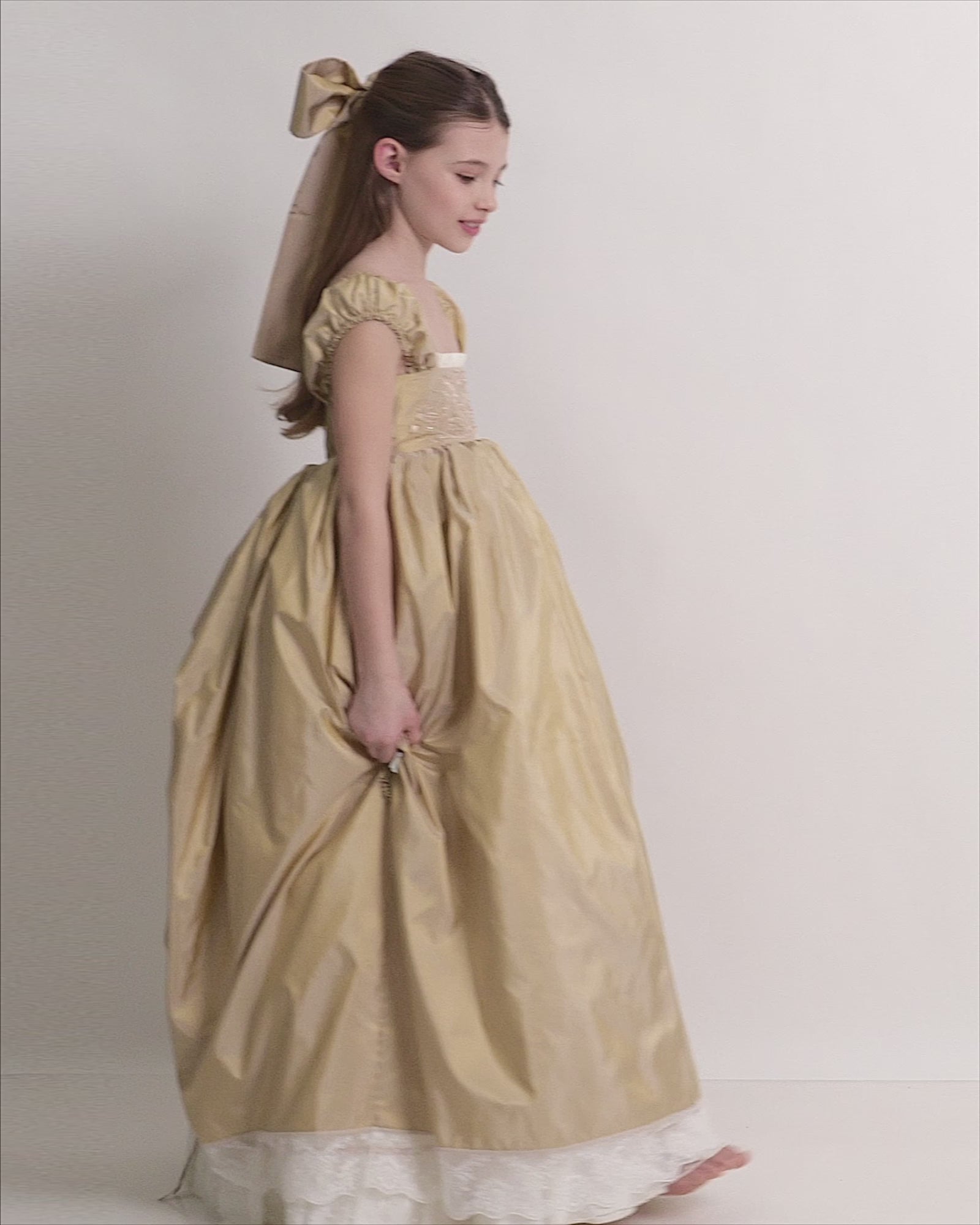 The Princess Dress in Spun Gold